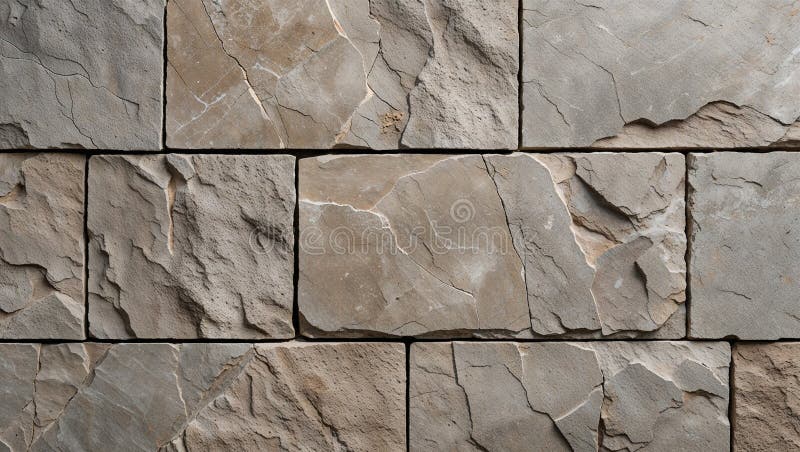 Flat Stone Tile Surface with Irregular Grout Lines and Realistic Rough ...