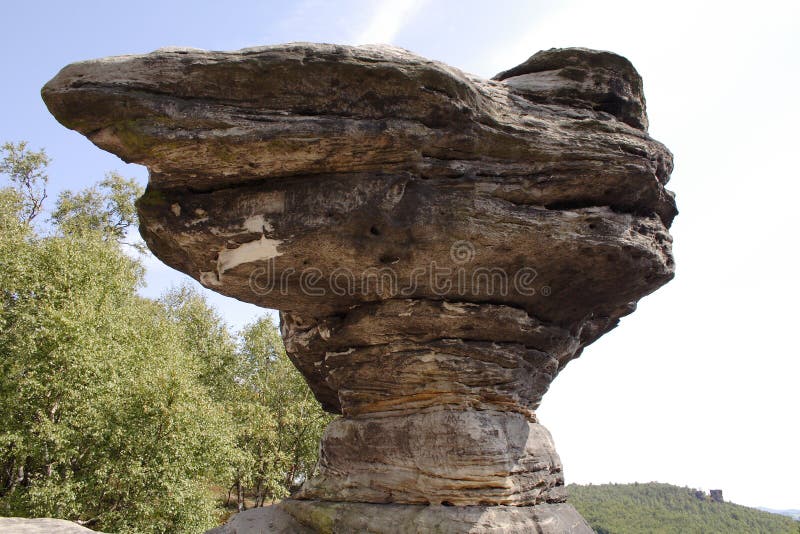 Flat Stones Balancing on Each Other. Stock Image - Image of mountain ...