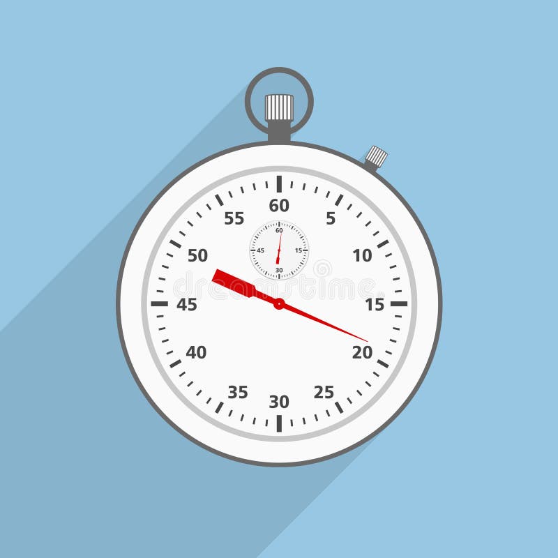 Flat Stopwatch stock vector. Illustration of modern, flat - 44117923