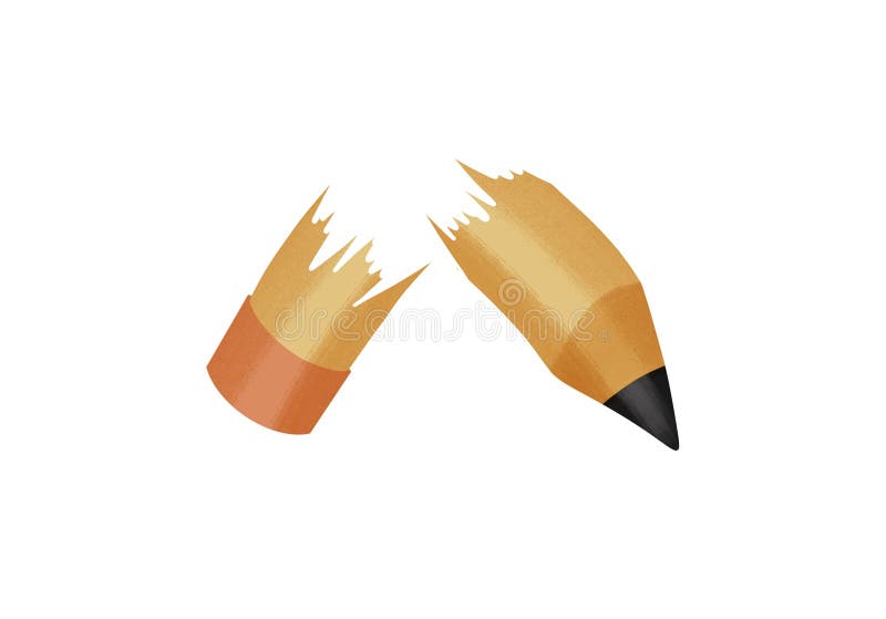 Broken Pencil Clip Art
