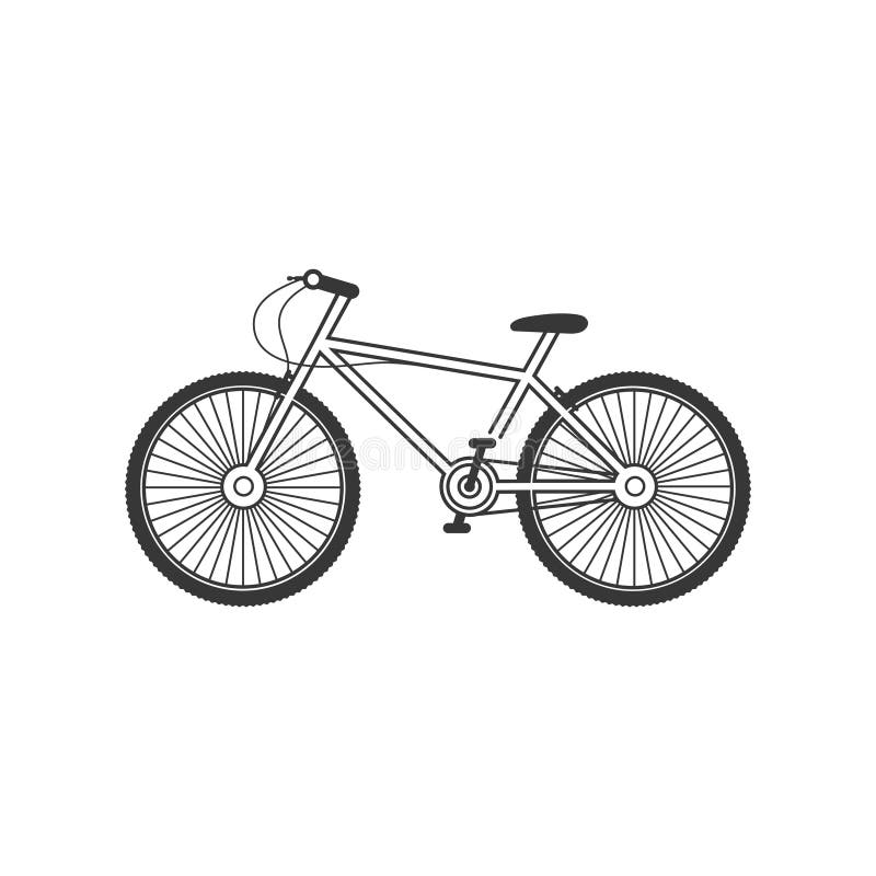 Flat Style Bicycle Vector Illustration Stock Vector - Illustration of ...