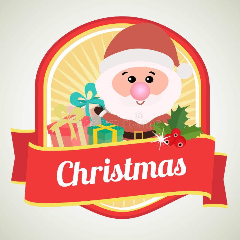 Badge to dad from santa stock vector. Illustration of generated - 7117626