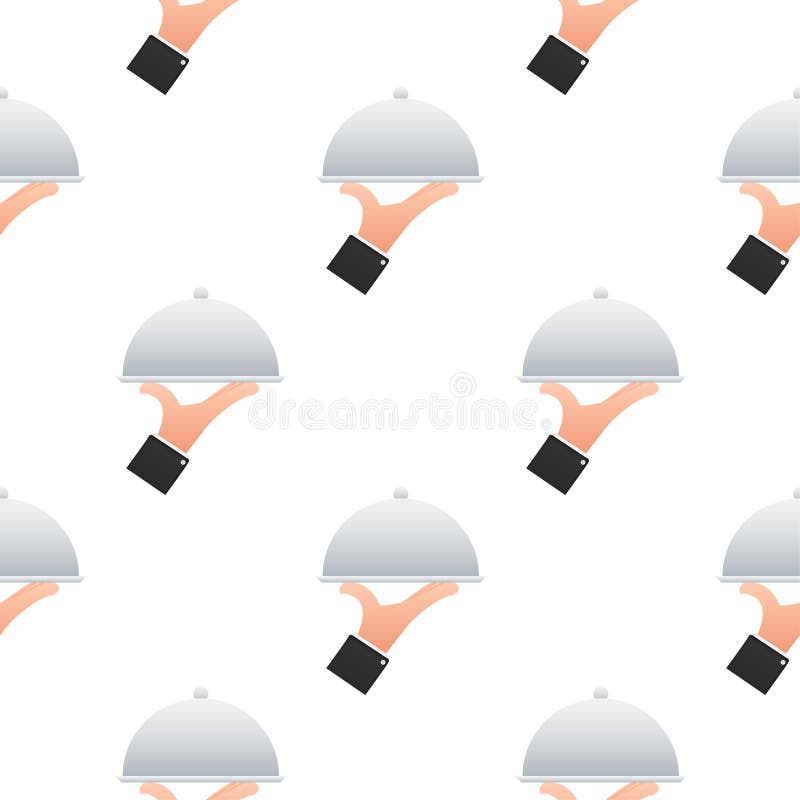 Flat Style Cover for Dish for Cover Design Pattern. Vector Illustration ...