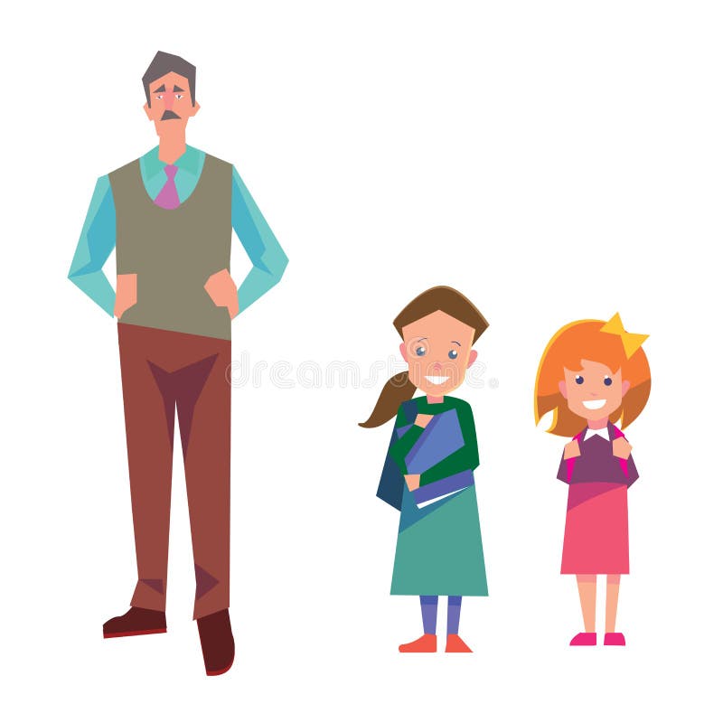 School People Behaving Badly with Other Students Set Stock Vector ...