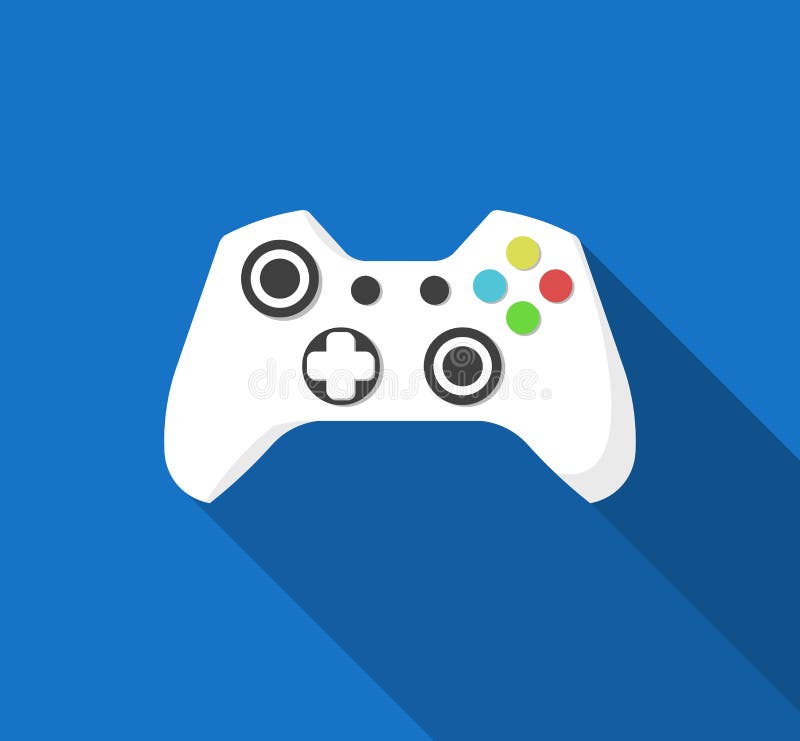 Flat Gamepad Joystick Joypad Icon Vector Symbol Stock Vector ...