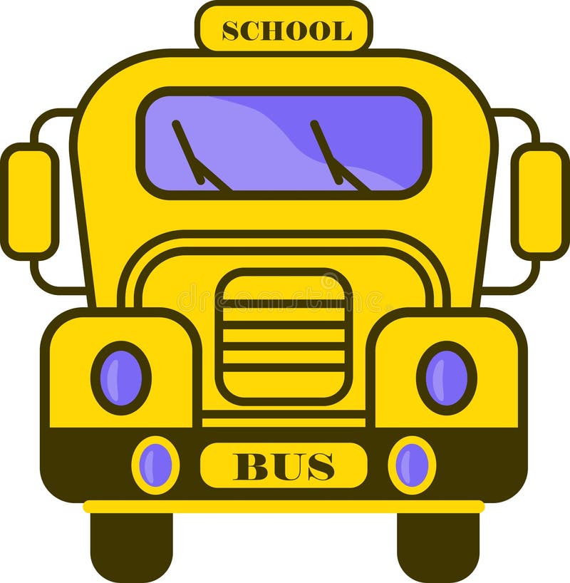 Front Of School Bus Drawing