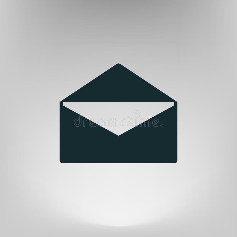 Flat Style Icon of Envelope. E-mail Stock Illustration - Illustration ...