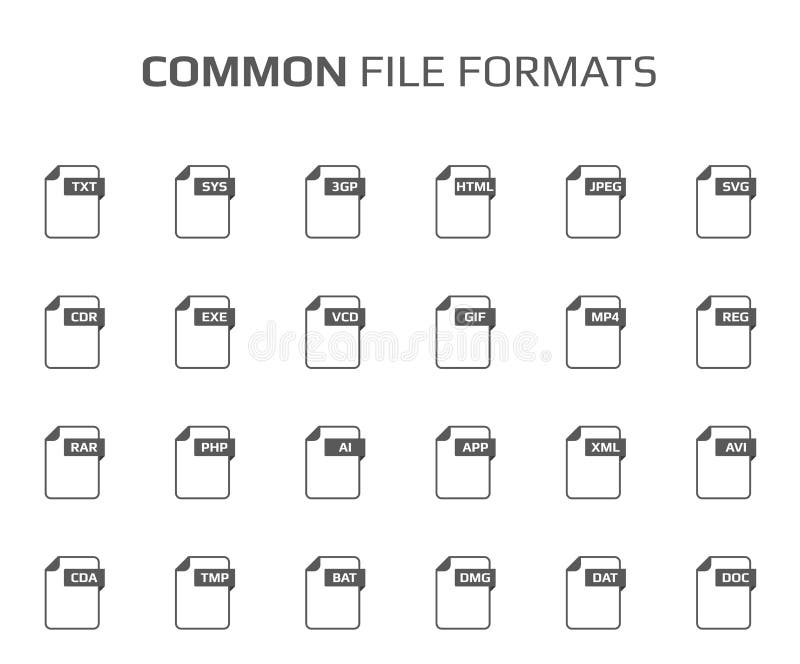 Common File Folder Icon, Outline Style Stock Vector - Illustration of ... Common File Folder Icon, Outline Style Stock Vector - Illustration of ...