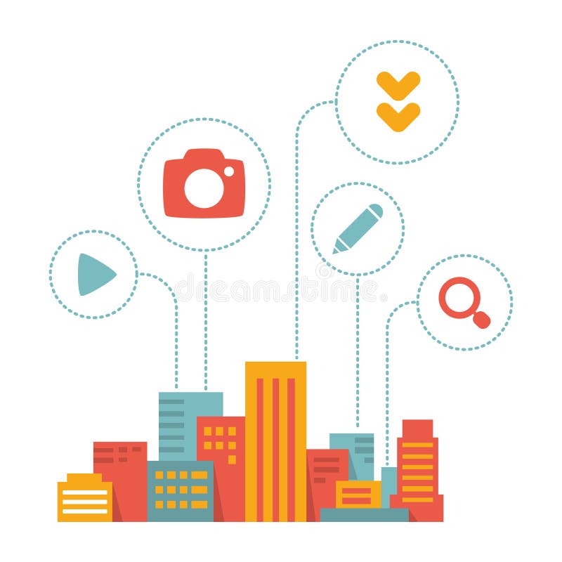 Modern City Icons Stock Illustrations – 28,111 Modern City Icons Stock ...