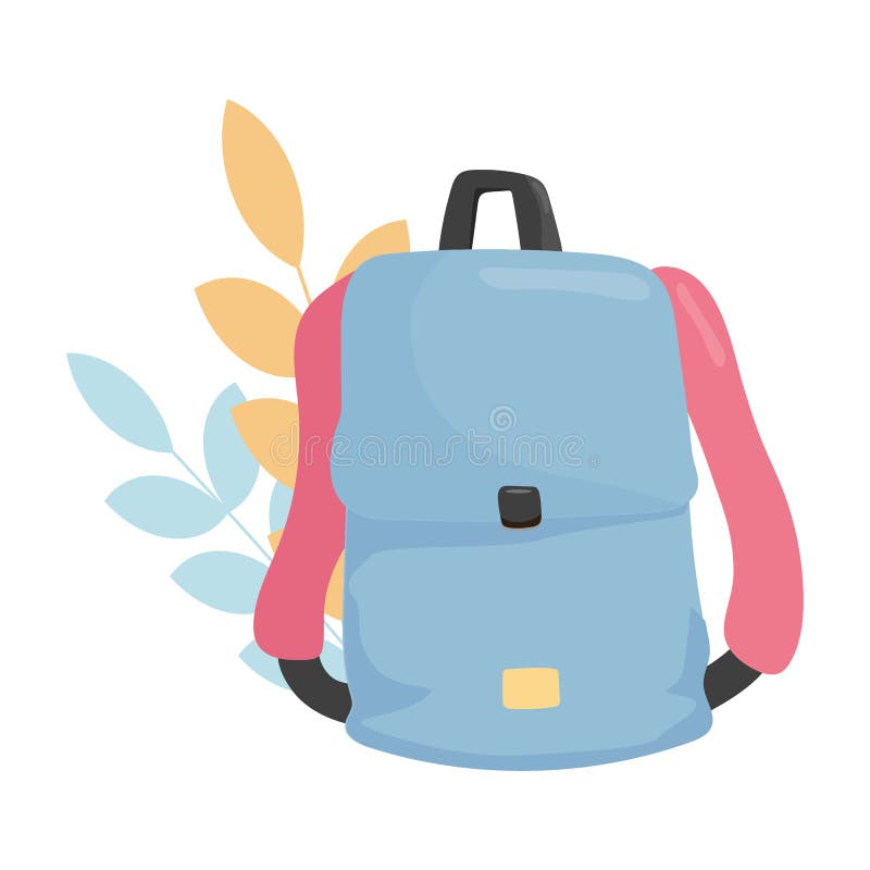 Flat Style Illustration of a School Backpack.School and Education ...
