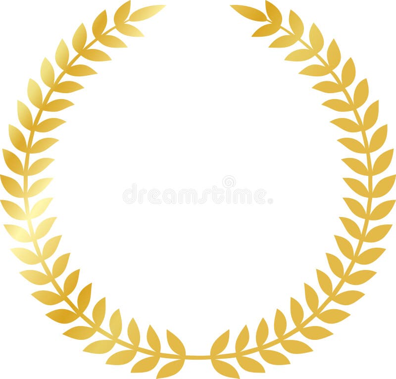 Flat Style Laurel Wreath Icon Stock Illustration - Illustration of laurel, gold: 395517834