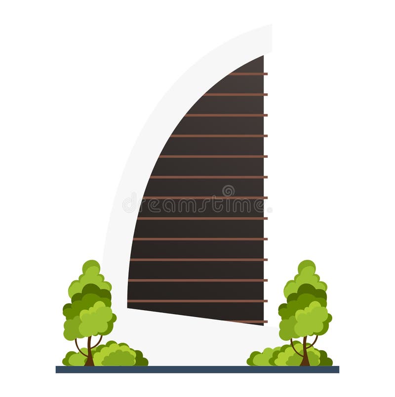 Flat Style Modern City Houses. Building of Future. Architecture of the ...