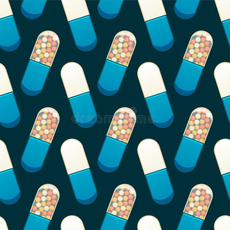 Capsule Pills Pattern Stock Illustrations – 3,124 Capsule Pills Pattern ...