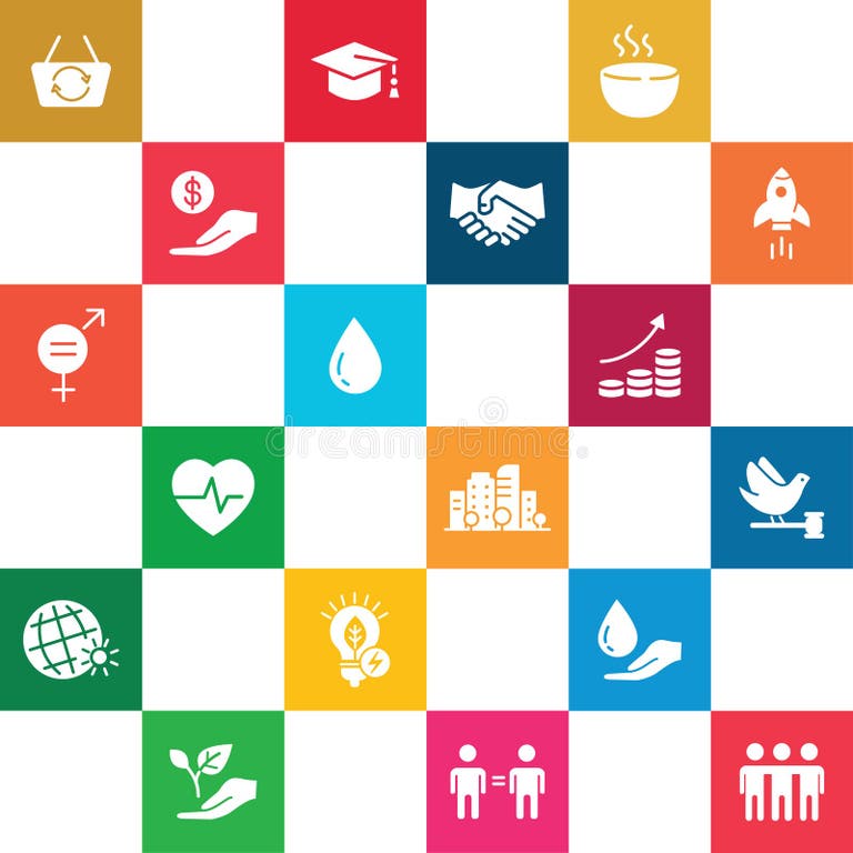 Sustainable Development Goals Pattern Stock Illustrations – 300 ...