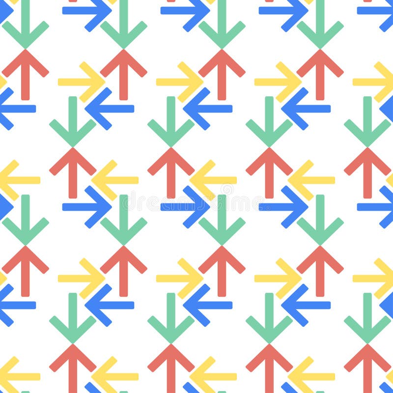 Flat Style Seamless Arrow Vector Pattern Website Texture Stock Vector ...