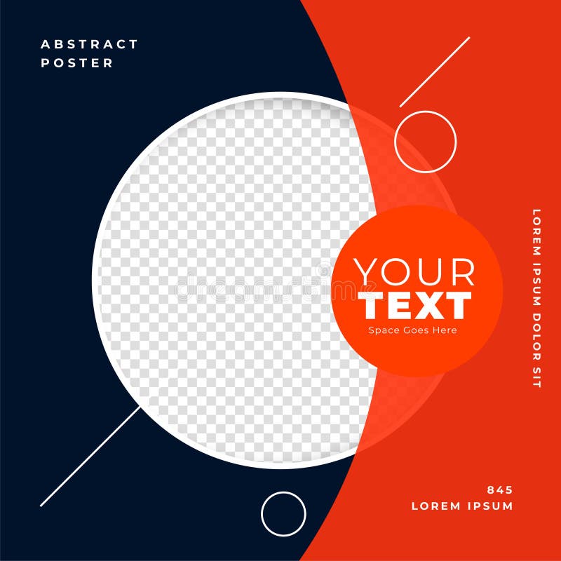 Flat Style Social Media Frame Background for Web Ads Promo Stock ...