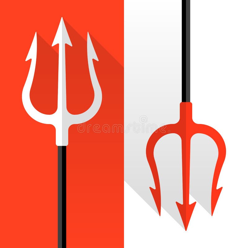 Tridents symbol set stock vector. Illustration of horror - 99234143