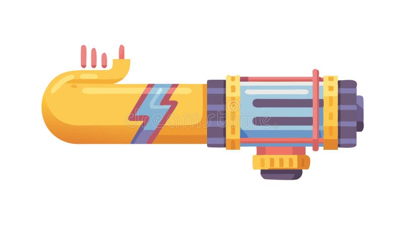 Energy Conduit Pipe with Lightning, Vector Design Generative AI Stock ...