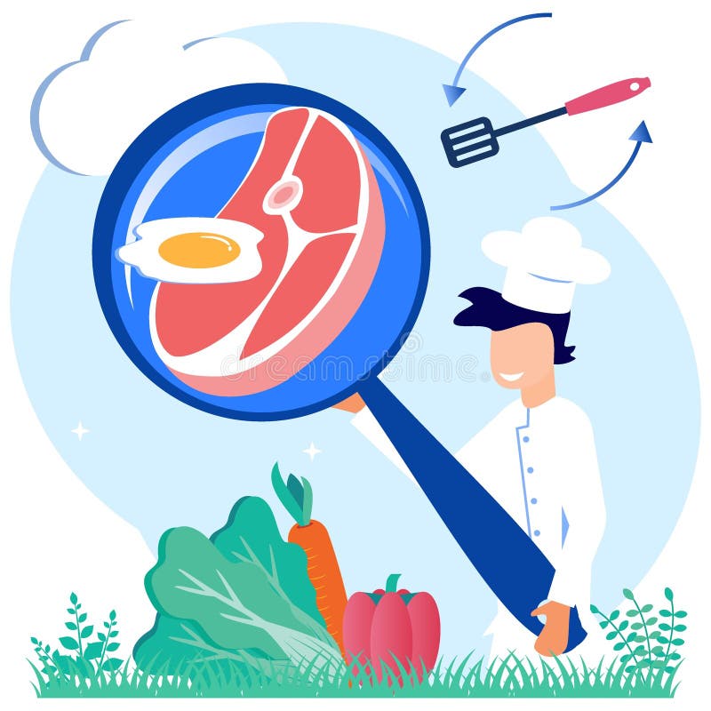 Illustration Vector Graphic Cartoon Character of Professional Chef ...
