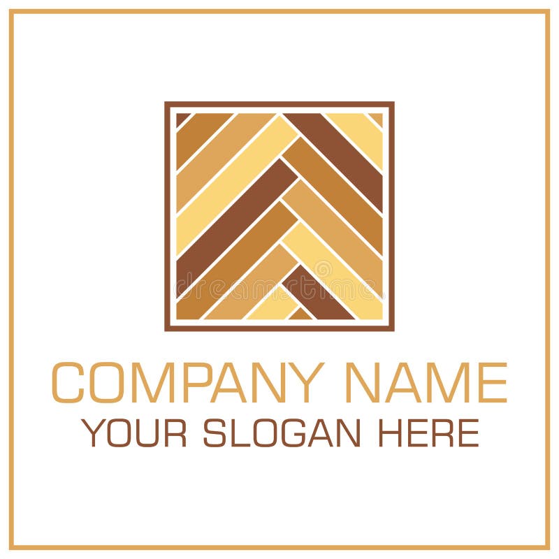 Flat Style Vector Logo Laminate / Parquet for Flooring Company Stock ...