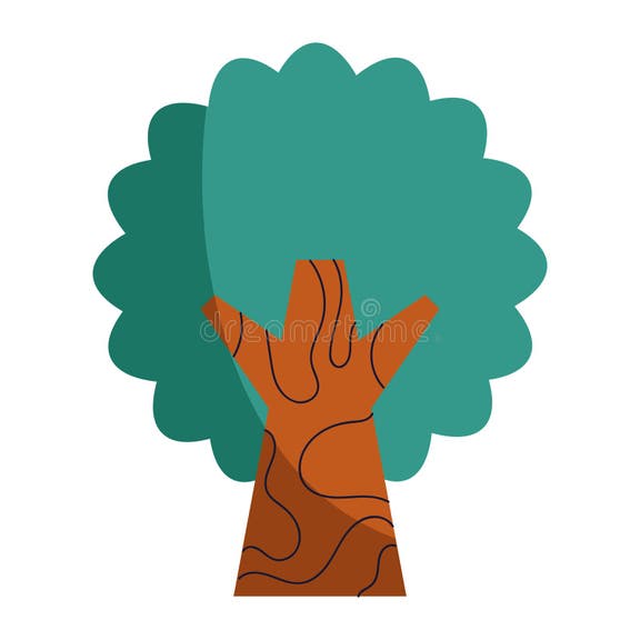 A Peaceful Tree Illustration for Nature Designs Stock Illustration ...