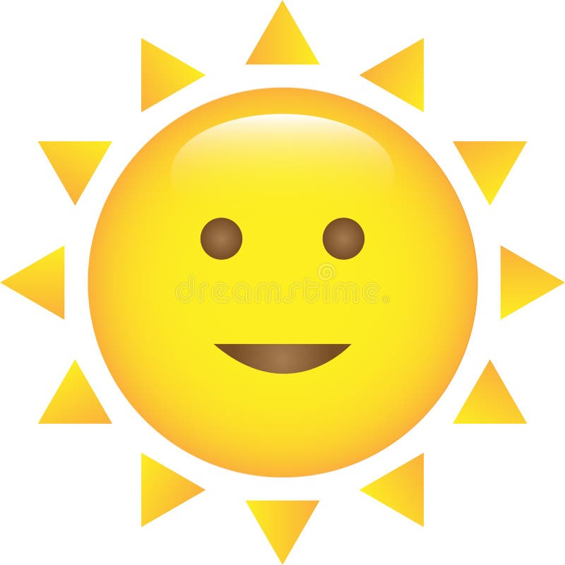 Flat Sun Icon. Summer Pictogram. Sunlight Symbol Stock Illustration ...