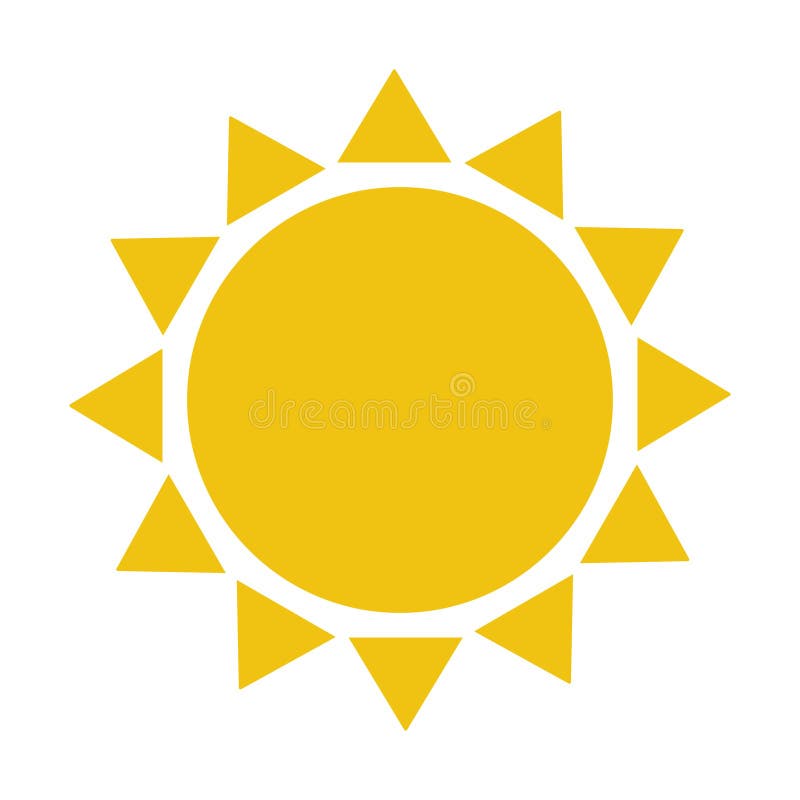 Flat Sun Icon. Sun Pictogram.Template Vector Illustration. Stock Vector ...