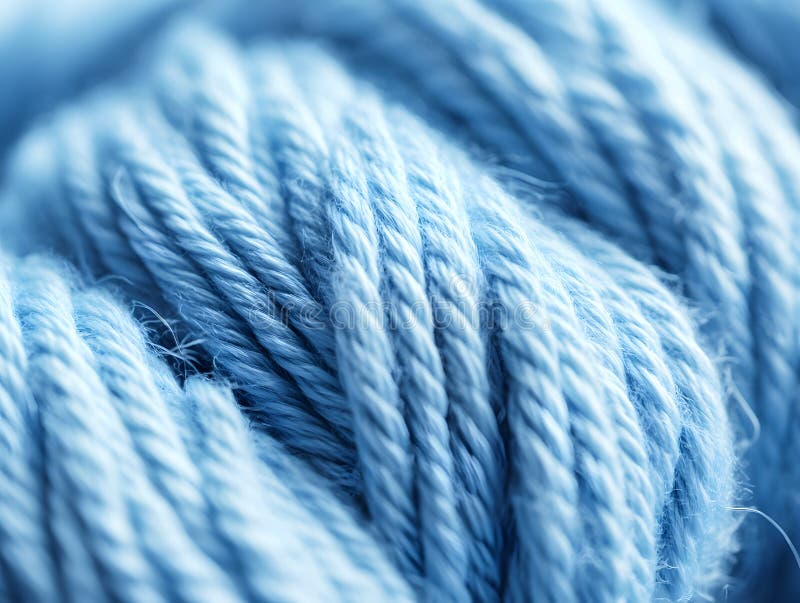 Close Up Blue Yarn Texture Photography Stock Illustration ...