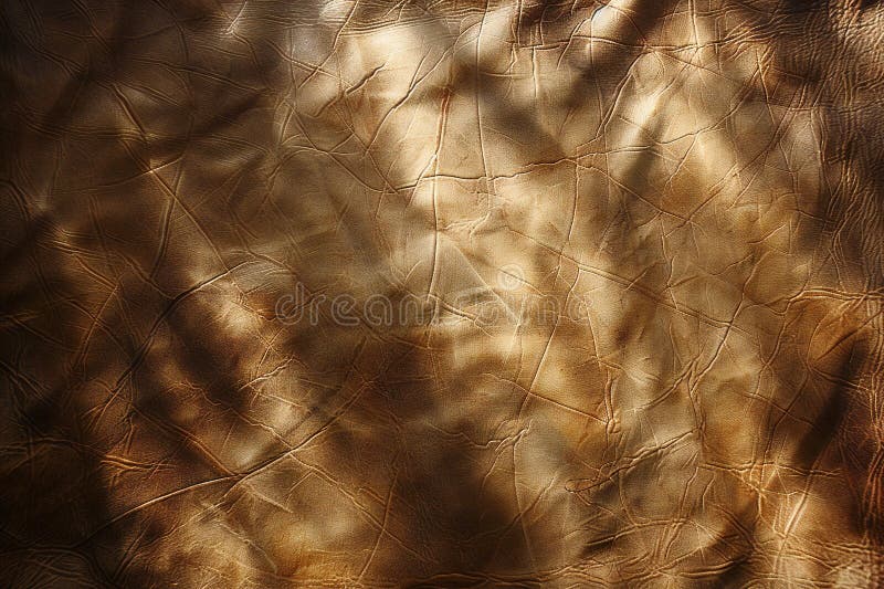 High-Resolution Light Brown Leather Texture, Close-Up Top View of ...