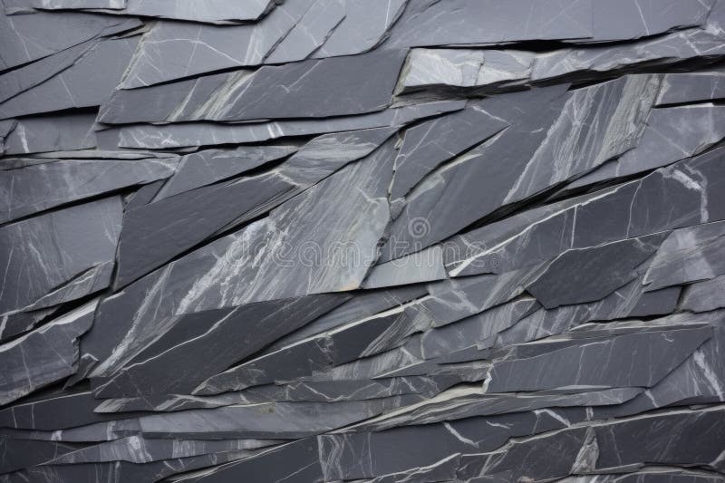 Flat Surface of Newly Cut Slate Stock Image - Image of natural, grey ...