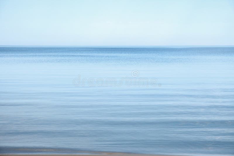 Flat Surface of the Sea, Calm Stock Photo - Image of coastline, blue ...