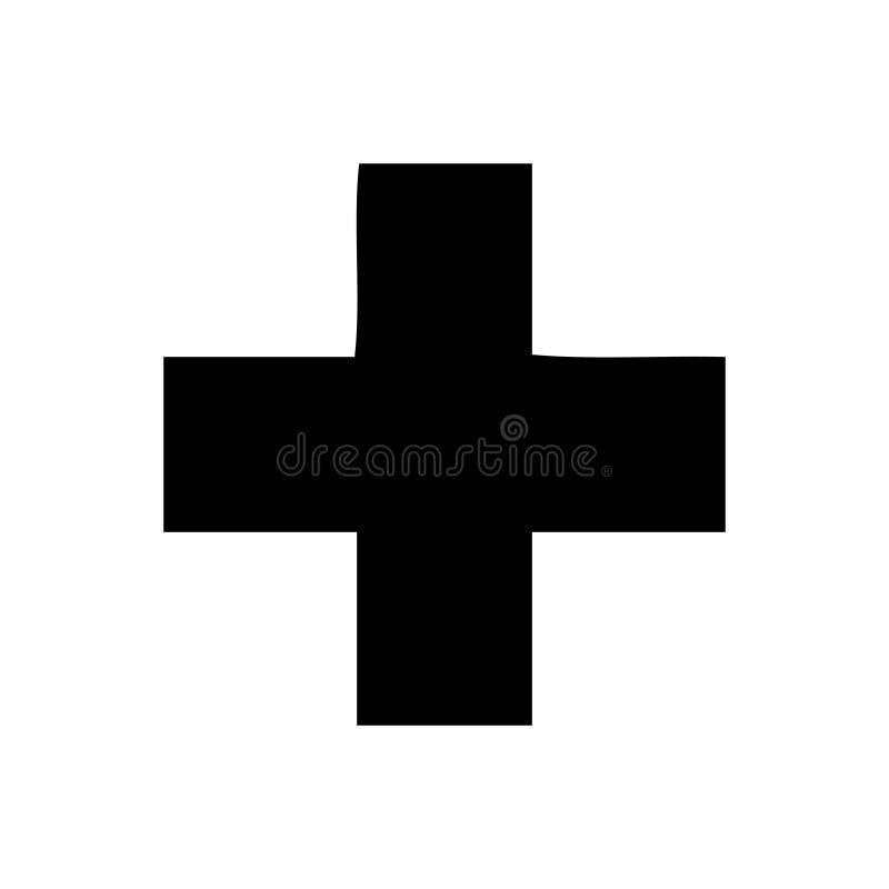 Flat Symbol Addition Symbol Stock Vector - Illustration of math ...