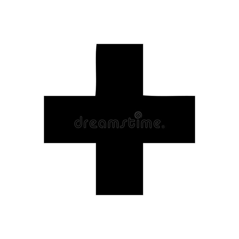 Flat Symbol Addition Symbol Stock Vector - Illustration of math ...