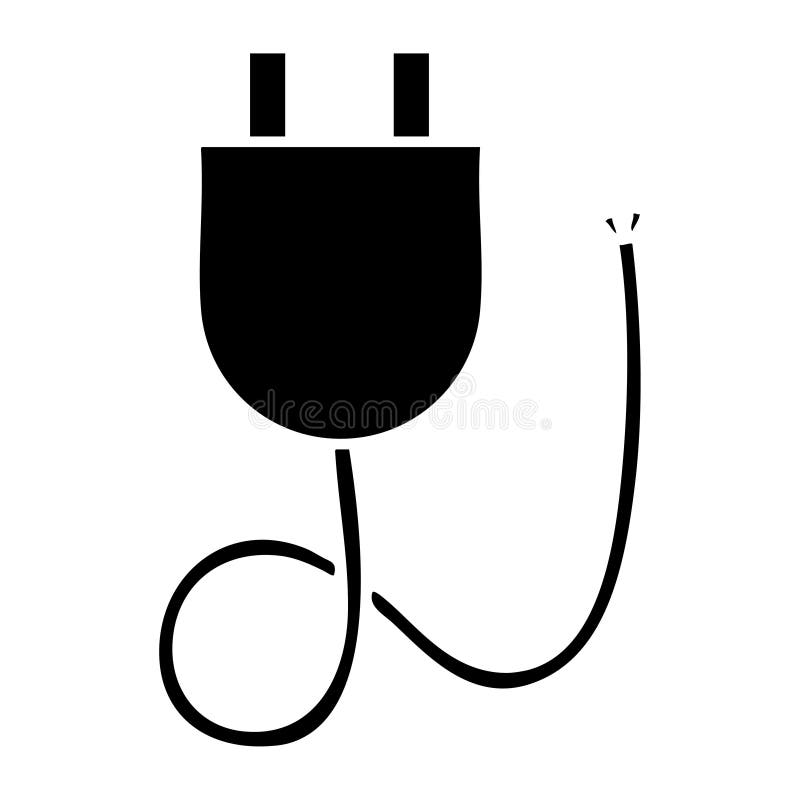 Electrical Plug Circular Icon Symbol Stock Vector - Illustration of ...