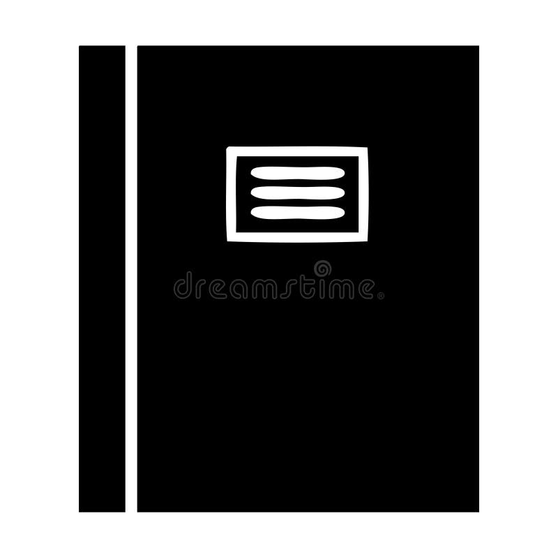 Flat Symbol of a Journal Book Stock Vector - Illustration of office ...