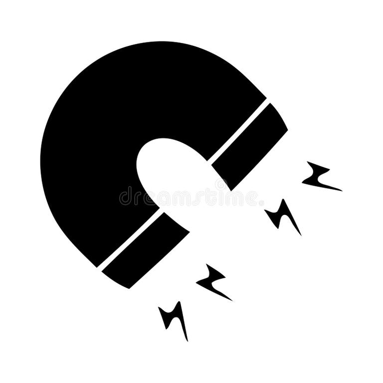 Magnet Science Magnetic Force Magnetism Cute Illustration Retro ...