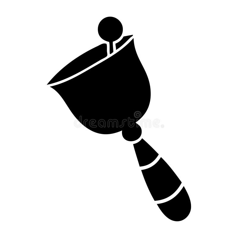 Flat symbol ringing bell stock vector. Illustration of clip - 149221567