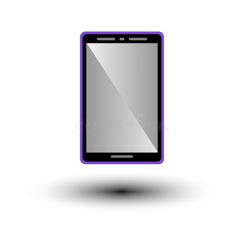 Flat Tablet Gradient. Technology Concept Concept Social Media. Vector ...