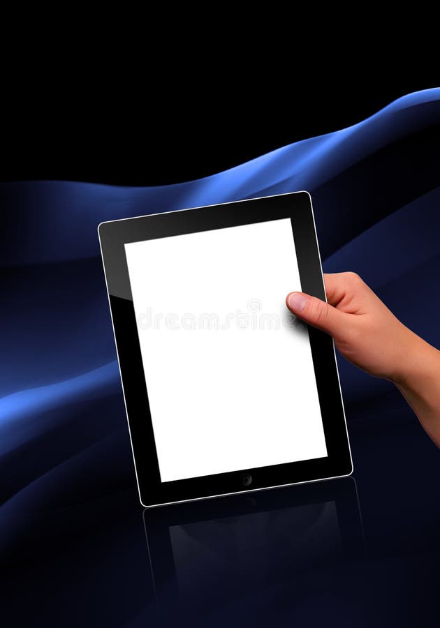 Flat tablet pc stock photo. Image of mobility, computer - 21654156
