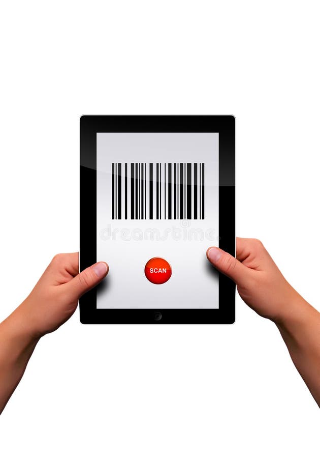 Flat tablet pc stock image. Image of handheld, notepad - 21654297