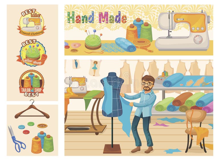 Master Tailoring Stock Illustrations – 1,013 Master Tailoring Stock ...