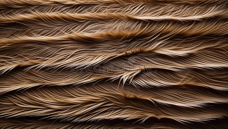 Flat Texture of Bear Fur with Long Strands and Layered Direction ...