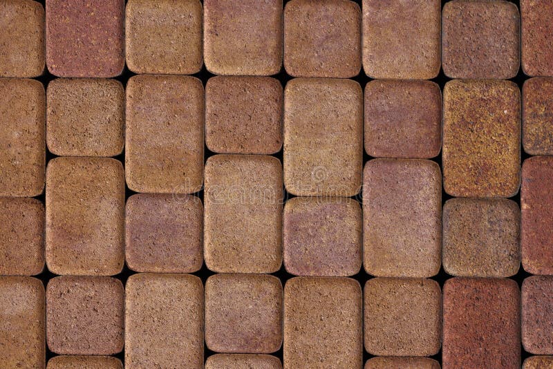 Flat Texture and Full-frame Background of Brown Cuboid Concrete Brick ...