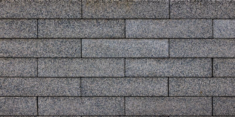 Flat Texture and Full-frame Background of Gray Long Rectangular Brick ...