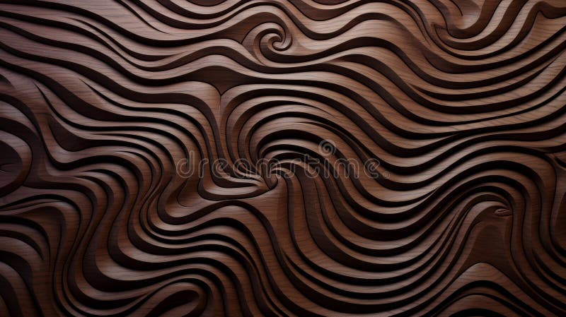 Unique Wood Grain Illustrations with Bold Contrasts and Intricate ...