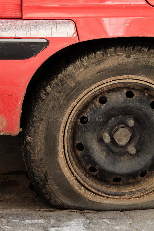 Flat tire stock photo. Image of tire, road, tyre, transportation - 28912470