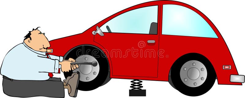 Flat Tire Stock Illustrations – 23,238 Flat Tire Stock Illustrations ...