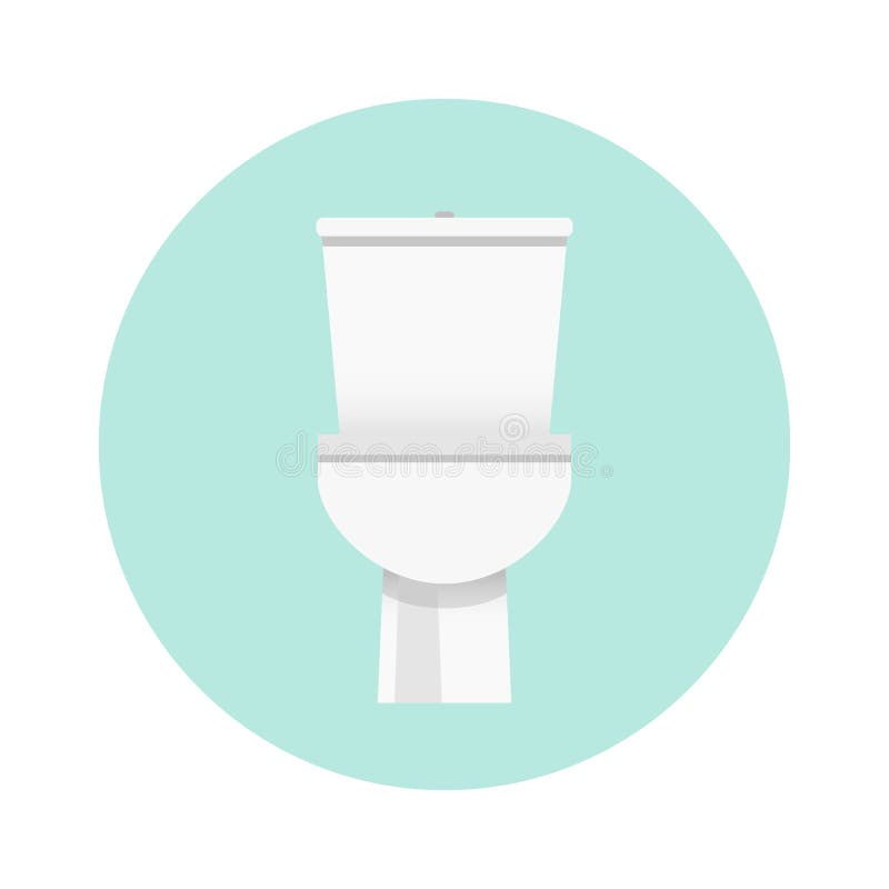 Flat Toilet Icon stock vector. Illustration of decorative - 272288109