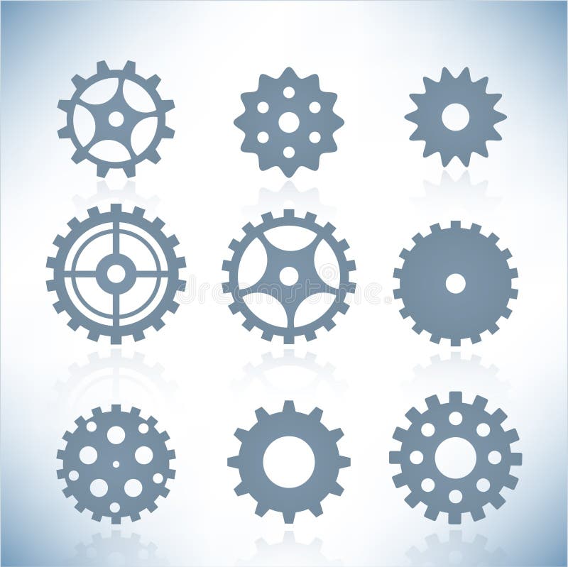 Gear wheel stock vector. Illustration of gear, circular - 54192