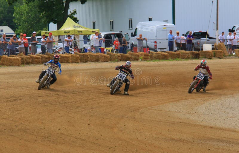 Flat Track motorcycle race editorial stock image. Image of extreme ...